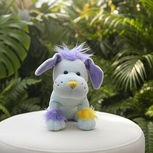 GANZ | Toys | Webkinz Mohawk Puppy Plush Hm645 No Code Ganz Blue Purple ...
